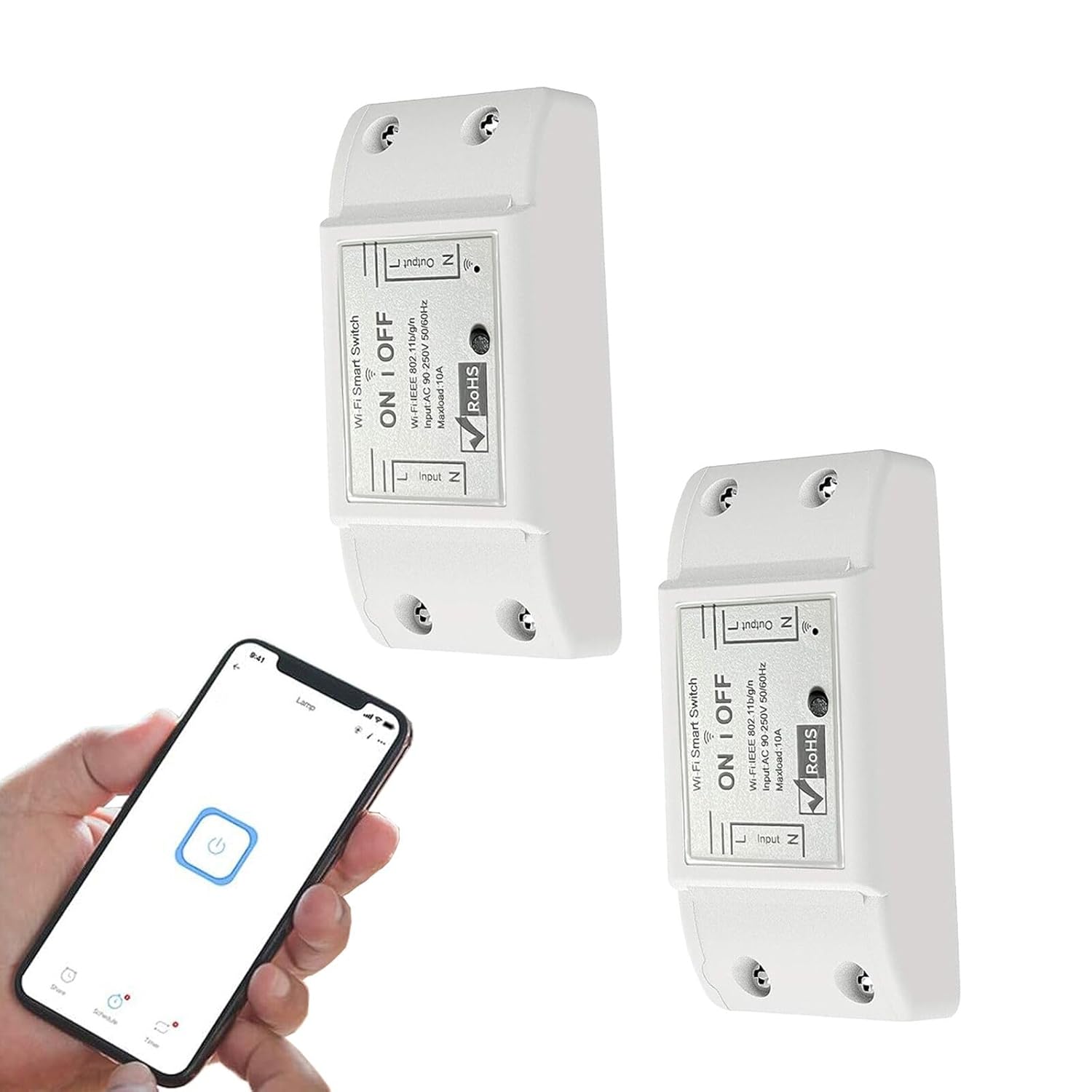 2 Pack BKiyougo 10A Wireless Smart Switches - Alexa & Home Compatible – WildKart