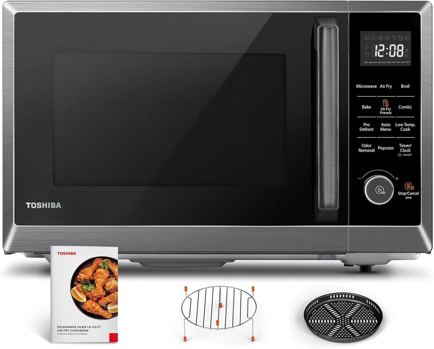 Toshiba 8-in-1 Air Fryer Combo Microwave Oven with Convection, Broil, – WildKart